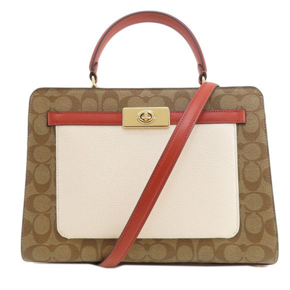 OTHERS | Bags | Coach C828 Signature Handbag Pvcleather Womens Coach ...